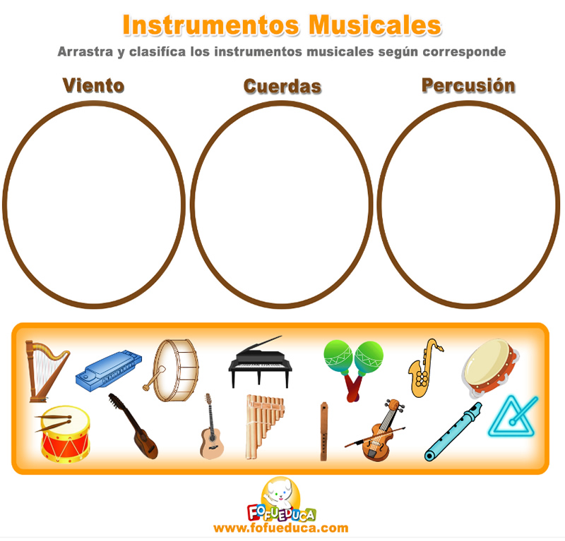 Descripción del juego INSTRUMENTOS MUSICALES